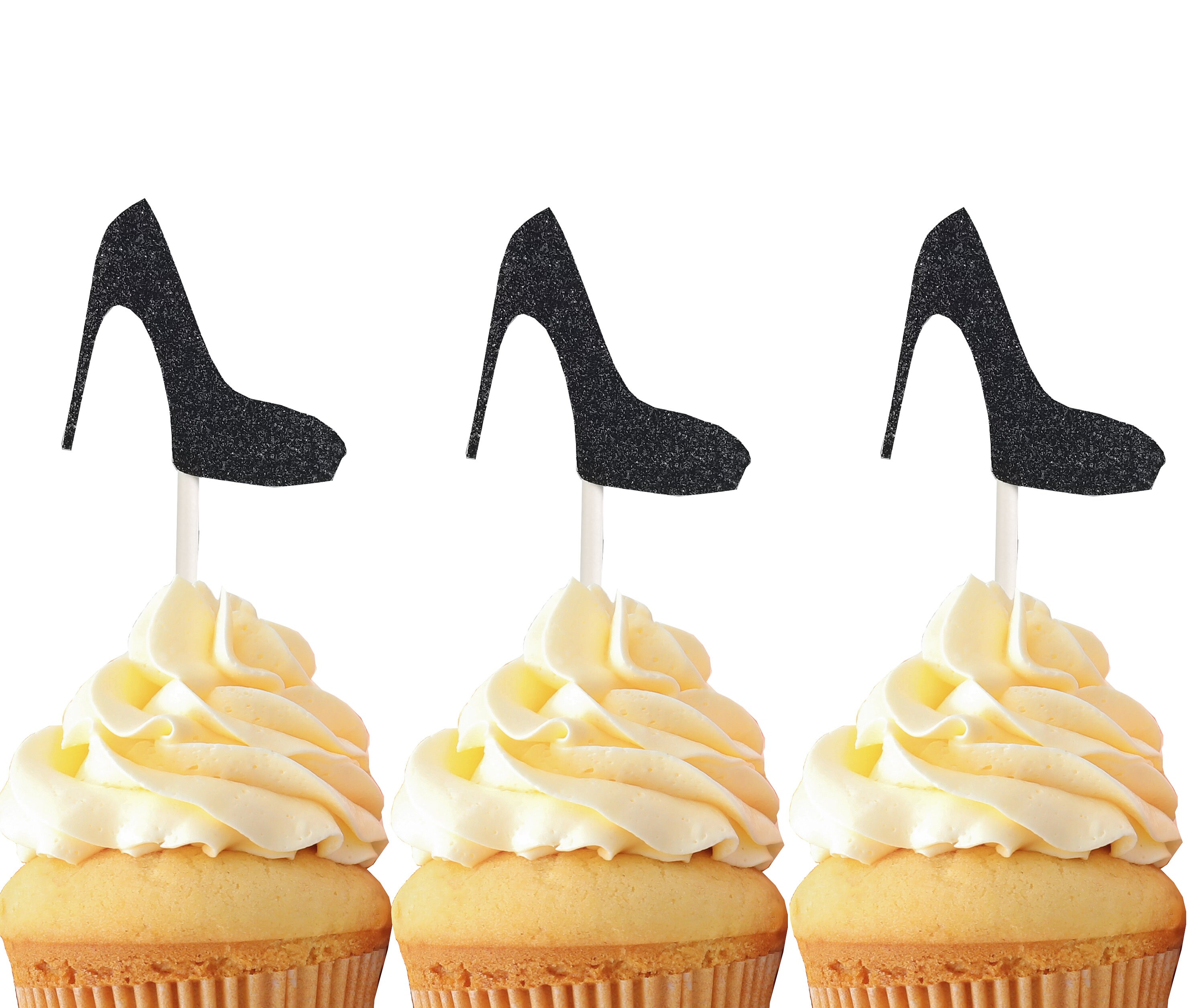 High heel cupcake toppers stiletto cupcake toppers fashion | Etsy