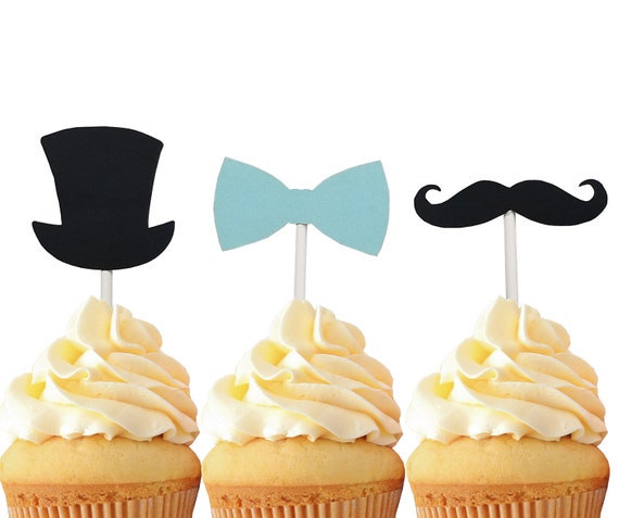 Little Man cupcake toppers cupcake toppers little man party | Etsy