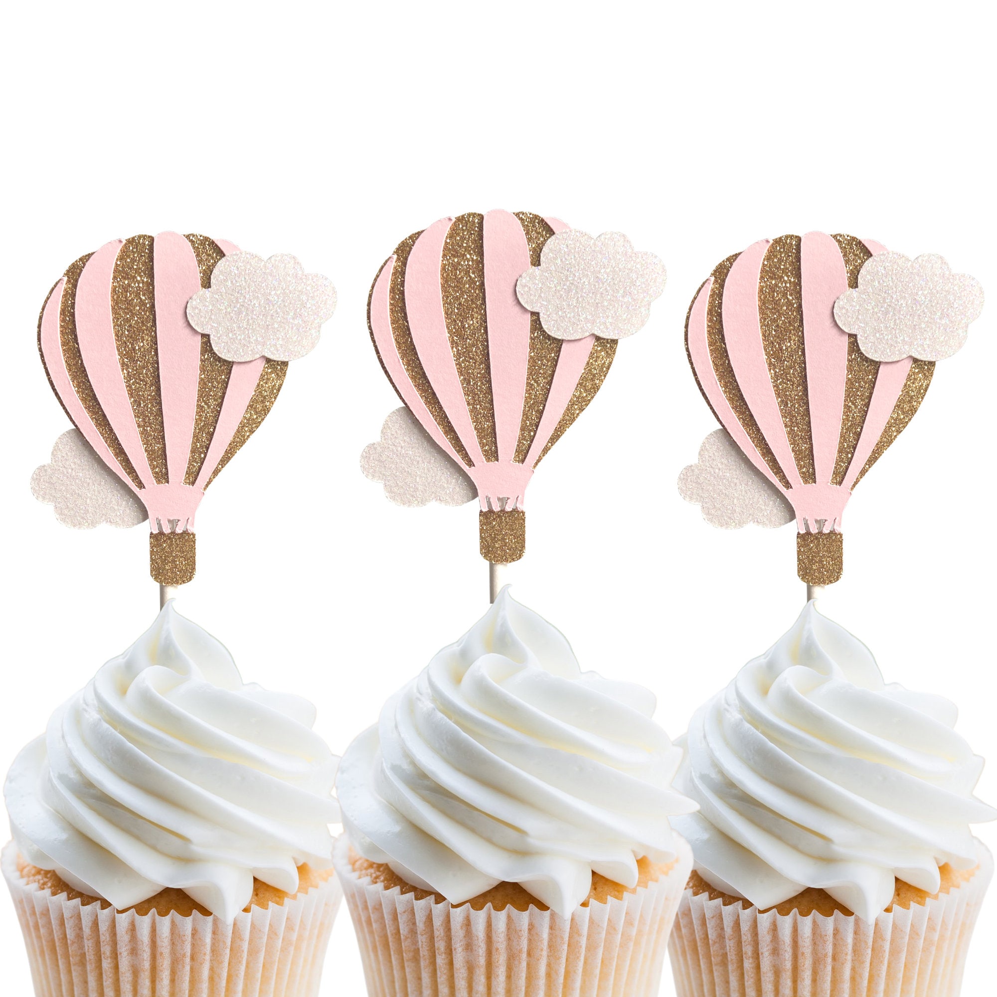 Hot Air Balloon Cupcake Toppers