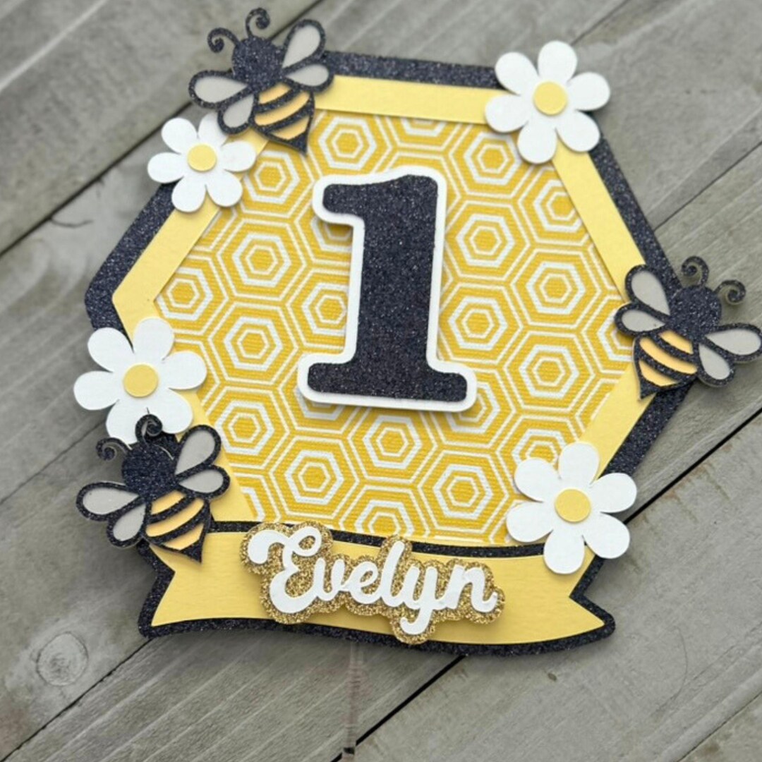 Bee Cake Topper, Bee Topper, Bee Theme, Bee Party, Honey Bee Party, One ...