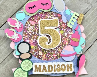 Spa Birthday Cake Topper - Etsy