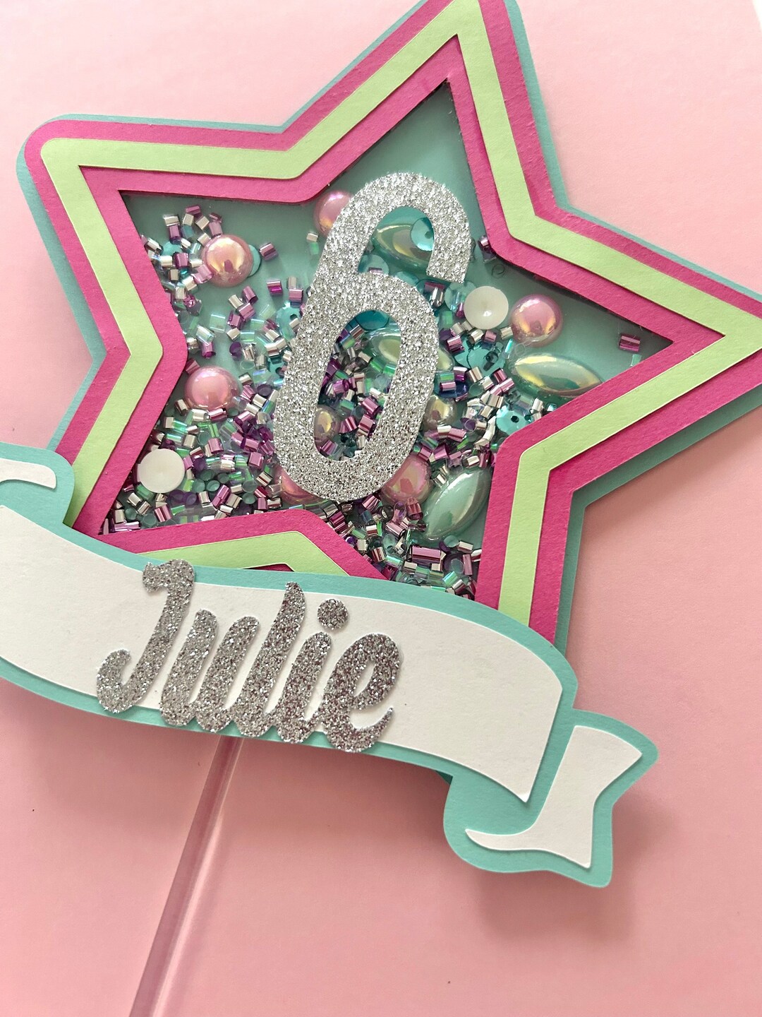 Star Cake Topper, Star Theme Party Decoration, Star Theme Cake Topper ...