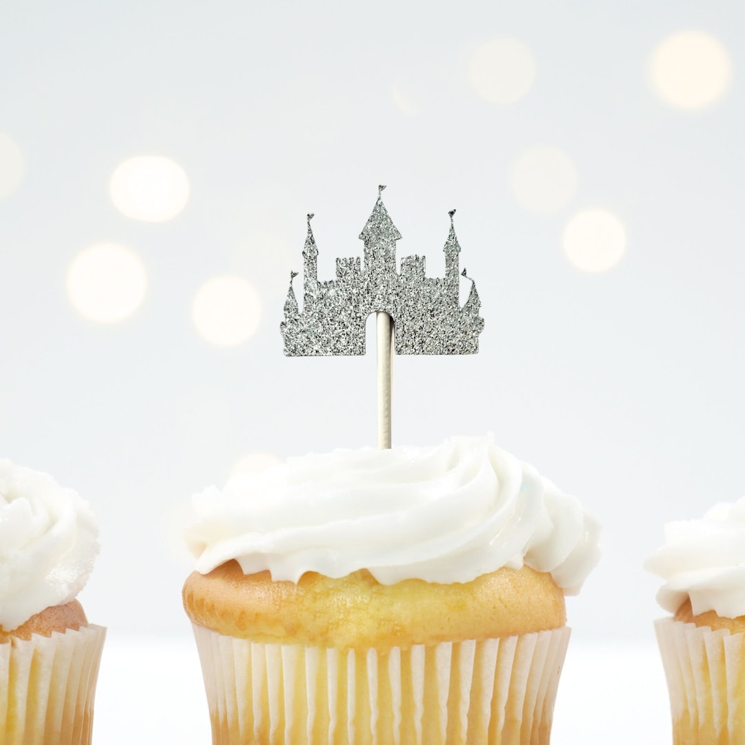Castle Toppers Castle Cupcake Toppers Castle Picks Castle - Etsy