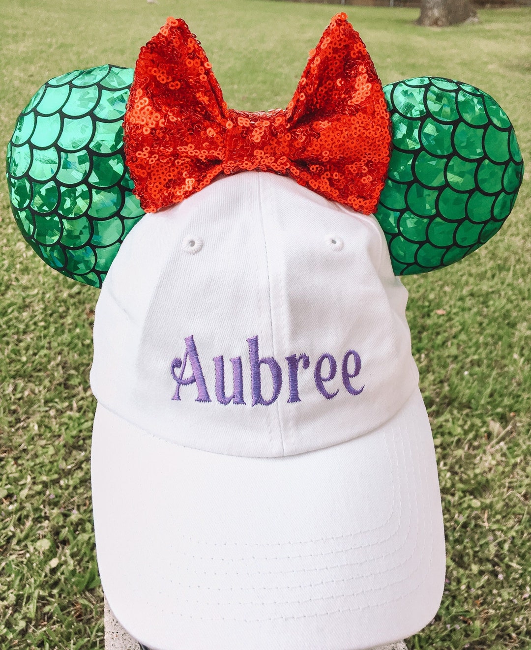 White Little Mermaid Inspired Ear Hat - Etsy