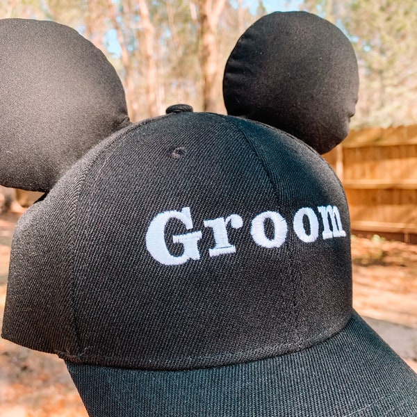 Mickey Ears Grooms Hat - Etsy