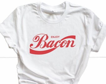Bacon tshirt | Etsy
