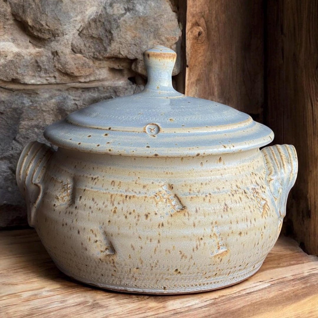Awesome Lidded Casserole - Dimensions - 8” Wide (including Handles) X 7 ...