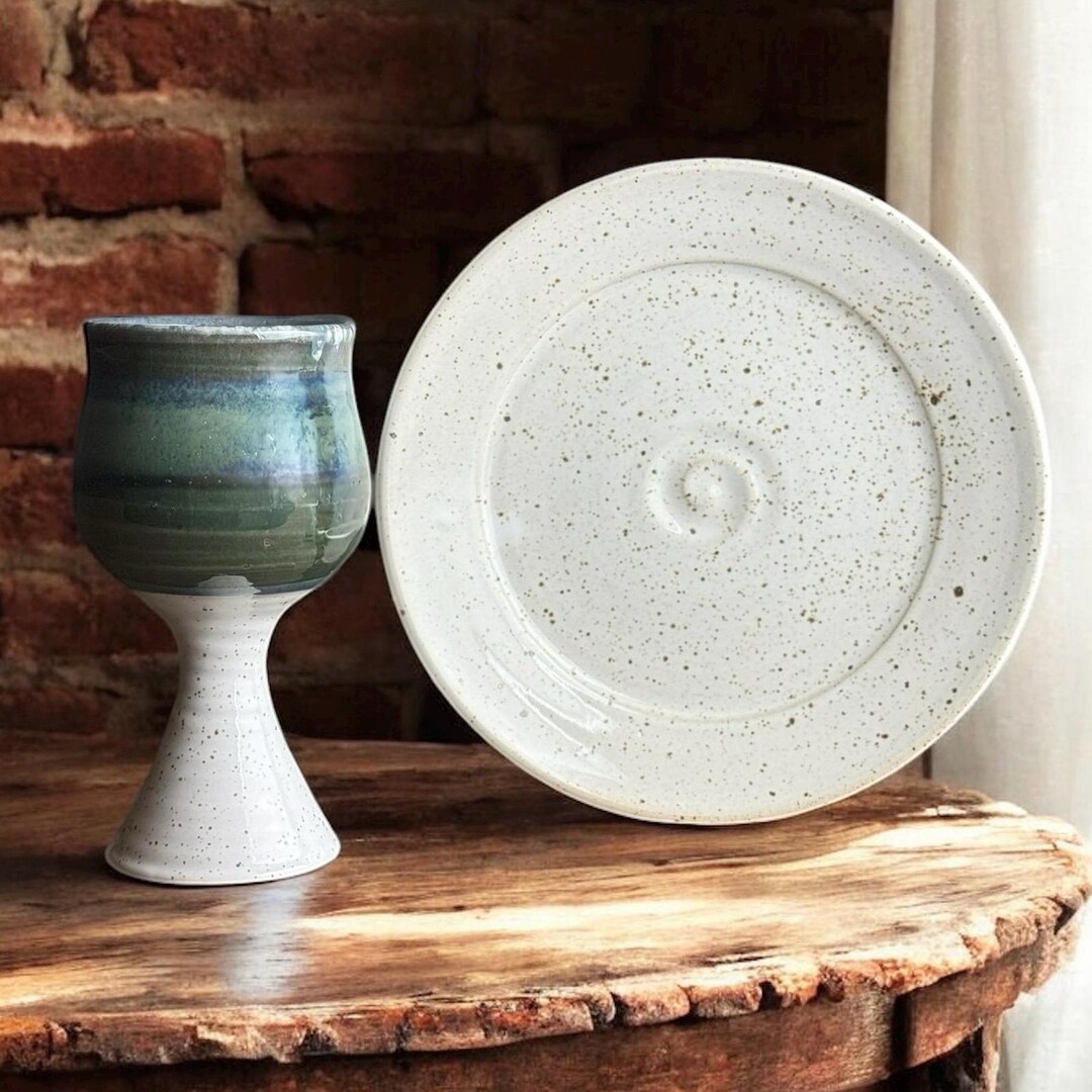 Communion Set - Kent Harris Pottery - Goblet 7.5” Tall X 3” Wide at Rim ...