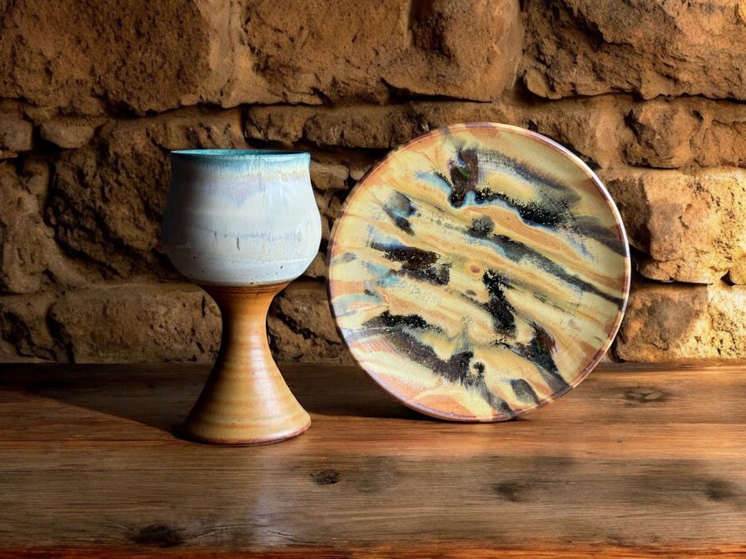 Communion Set - Kent Harris Pottery - Goblet 7.5” Tall X 3” Wide at Rim ...