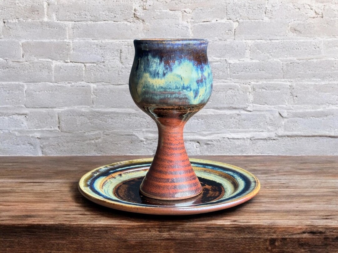 Communion Set - Kent Harris Pottery - Goblet 7.5” Tall X 3” Wide at Rim ...