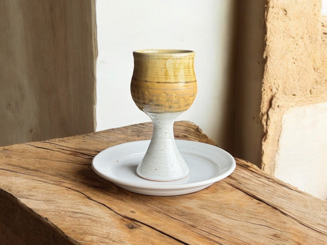 Communion Set - Kent Harris Pottery - Goblet 7.5” Tall X 3” Wide at Rim ...