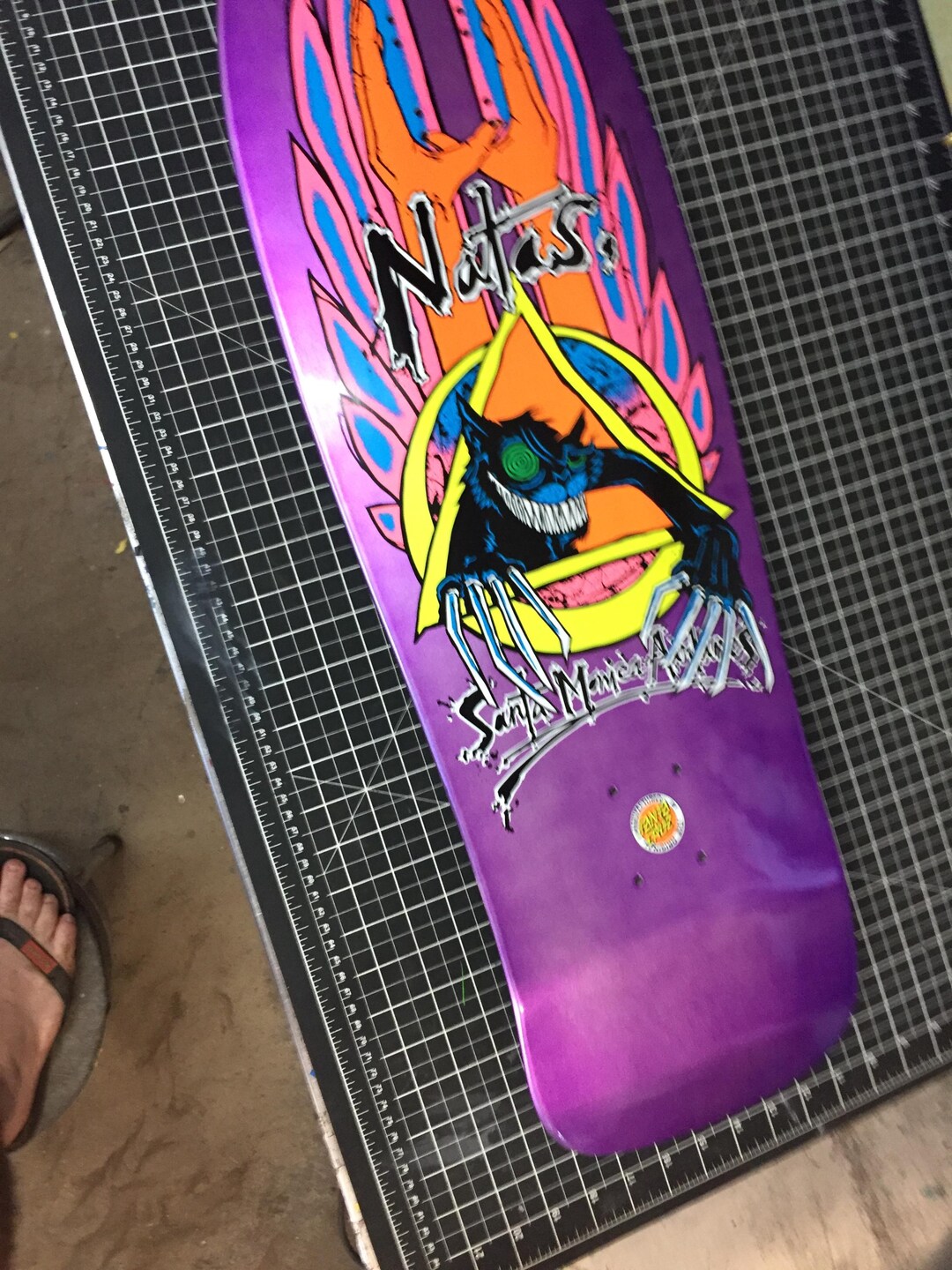 2017 Natas 'evil Cat' Reissue Skateboard Deck, Santa Monica Airlines ...