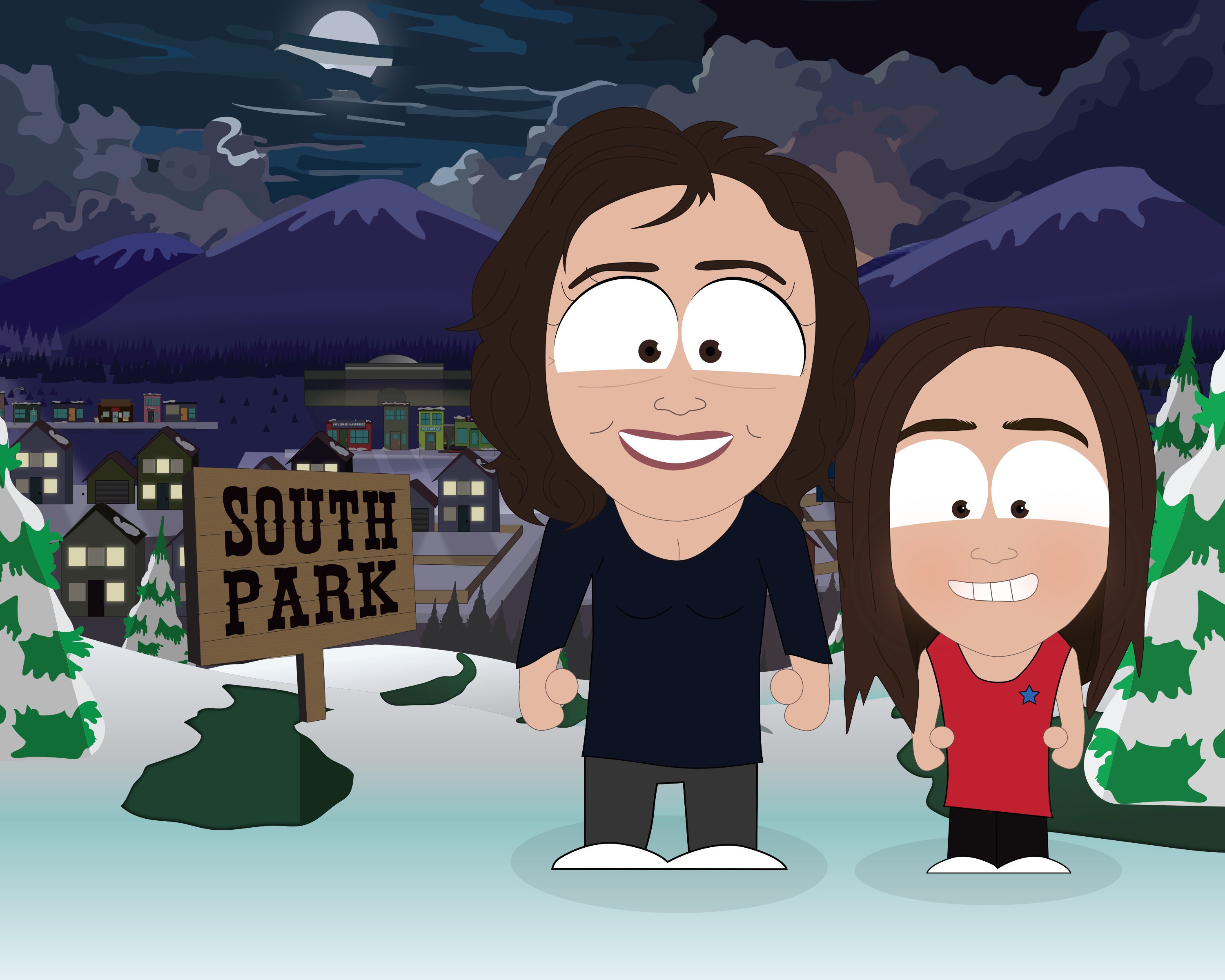 Art & Collectibles Digital Family Portrait Illustration Custom Cartoon ...