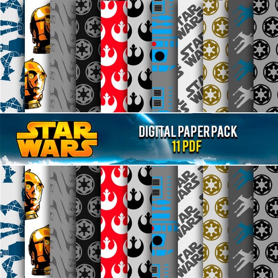 Star Wars Digital Paper Pack 90% off SALE Star Wars Digital | Etsy