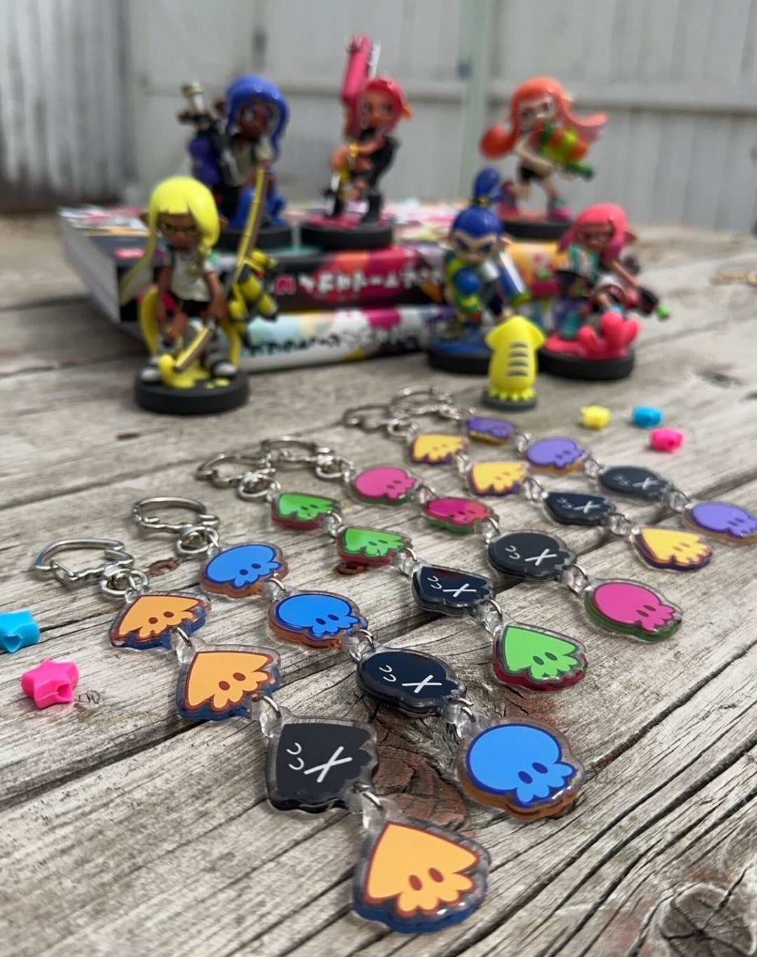 Splatoon Teammates Linking Acrylic Keychain - Etsy