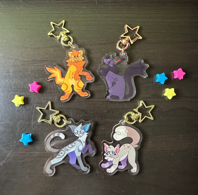 Warrior Cats Acrylic Keychains - Etsy