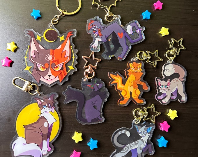 Warrior Cats Acrylic Keychains - Etsy