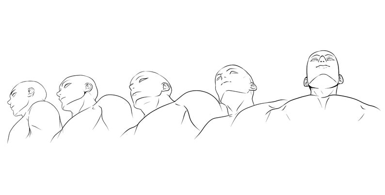 100 Anime Male Heads Pack for Procreate, CSP Male and Female Brushes ...