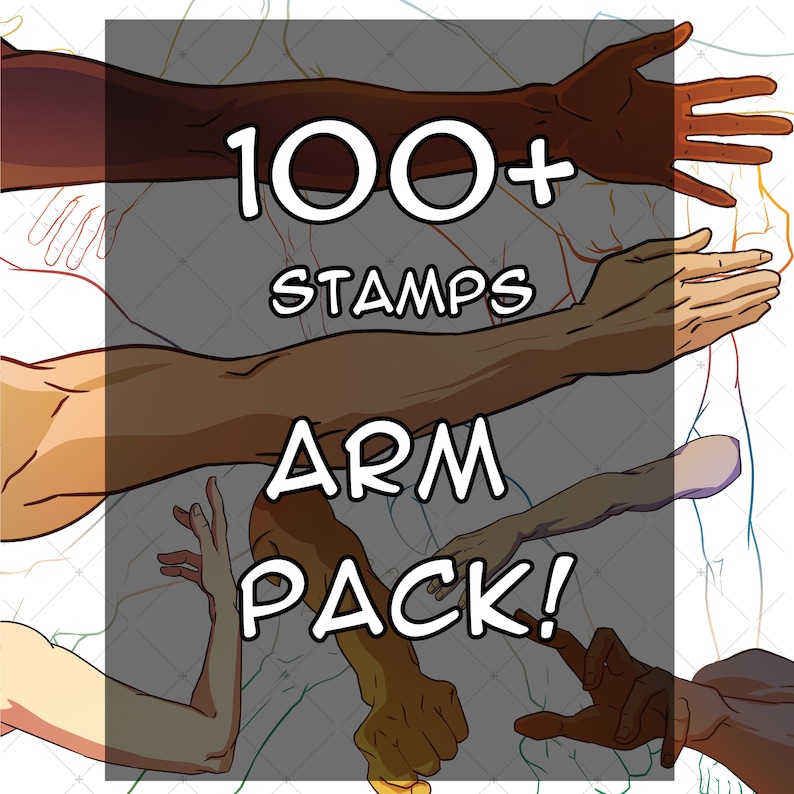 100+ Arm Brushes for Procreate & Clip Studio Paint! Includes Male and ...