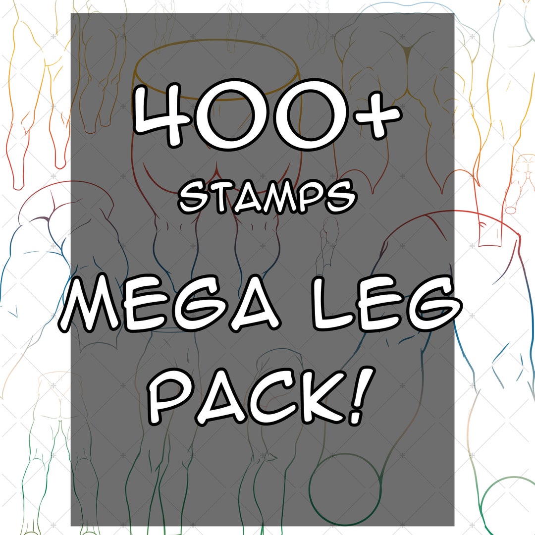 400 Mega Male Female Leg Stamp and Brush Pack for Procreate - Etsy