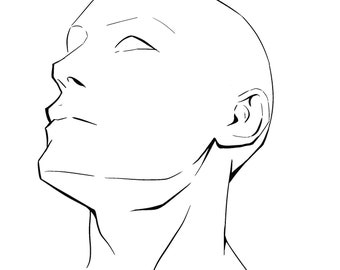 Anime Angry Face Side View