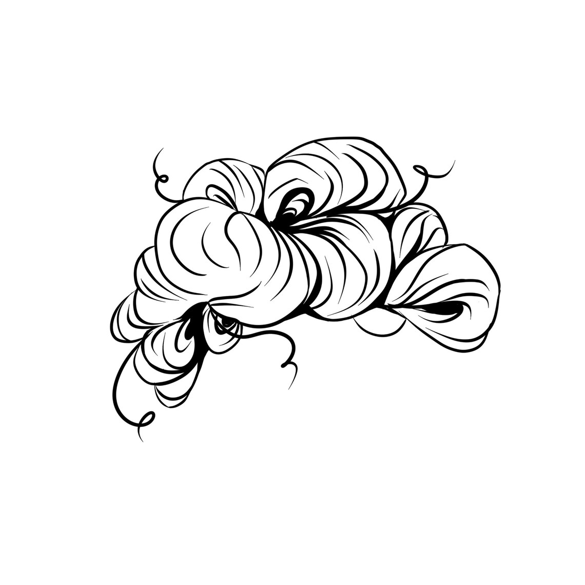 44 Updo Stamps for Procreate, Cartoon Hair, Stamp Brushes, Digital Art ...