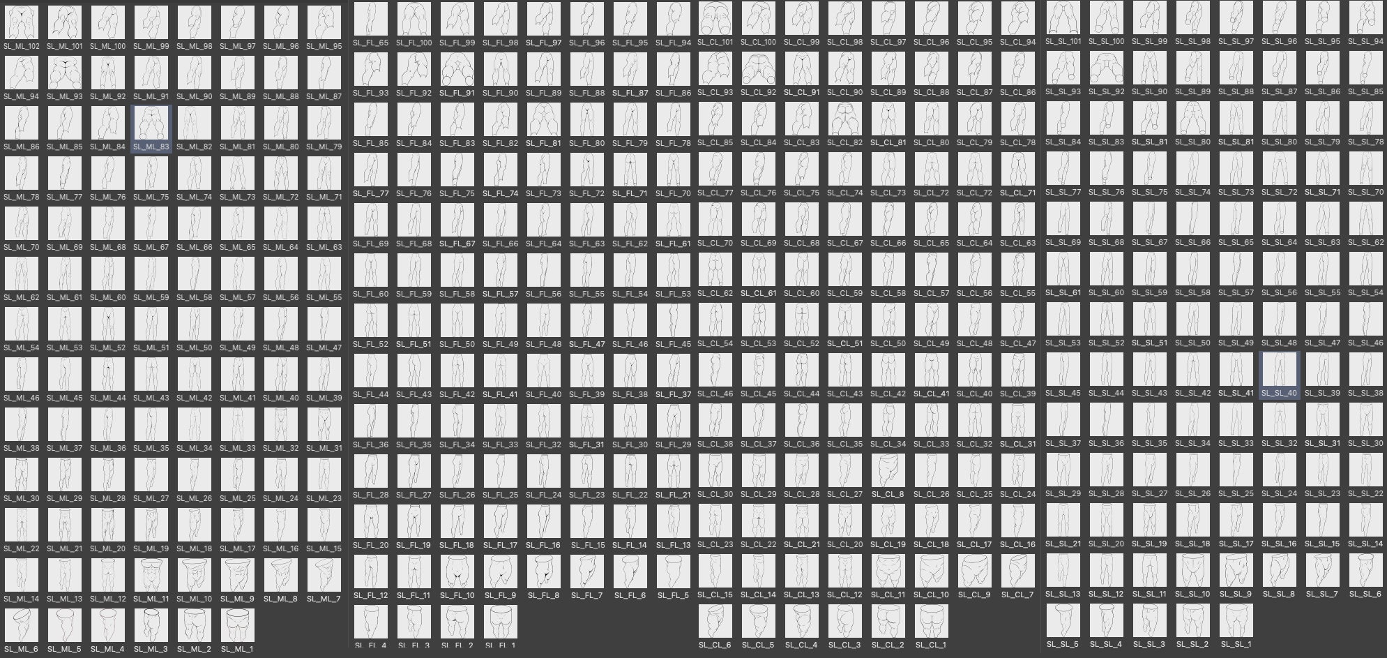 400 Mega Male Female Leg Stamp and Brush Pack for Procreate & Clip ...