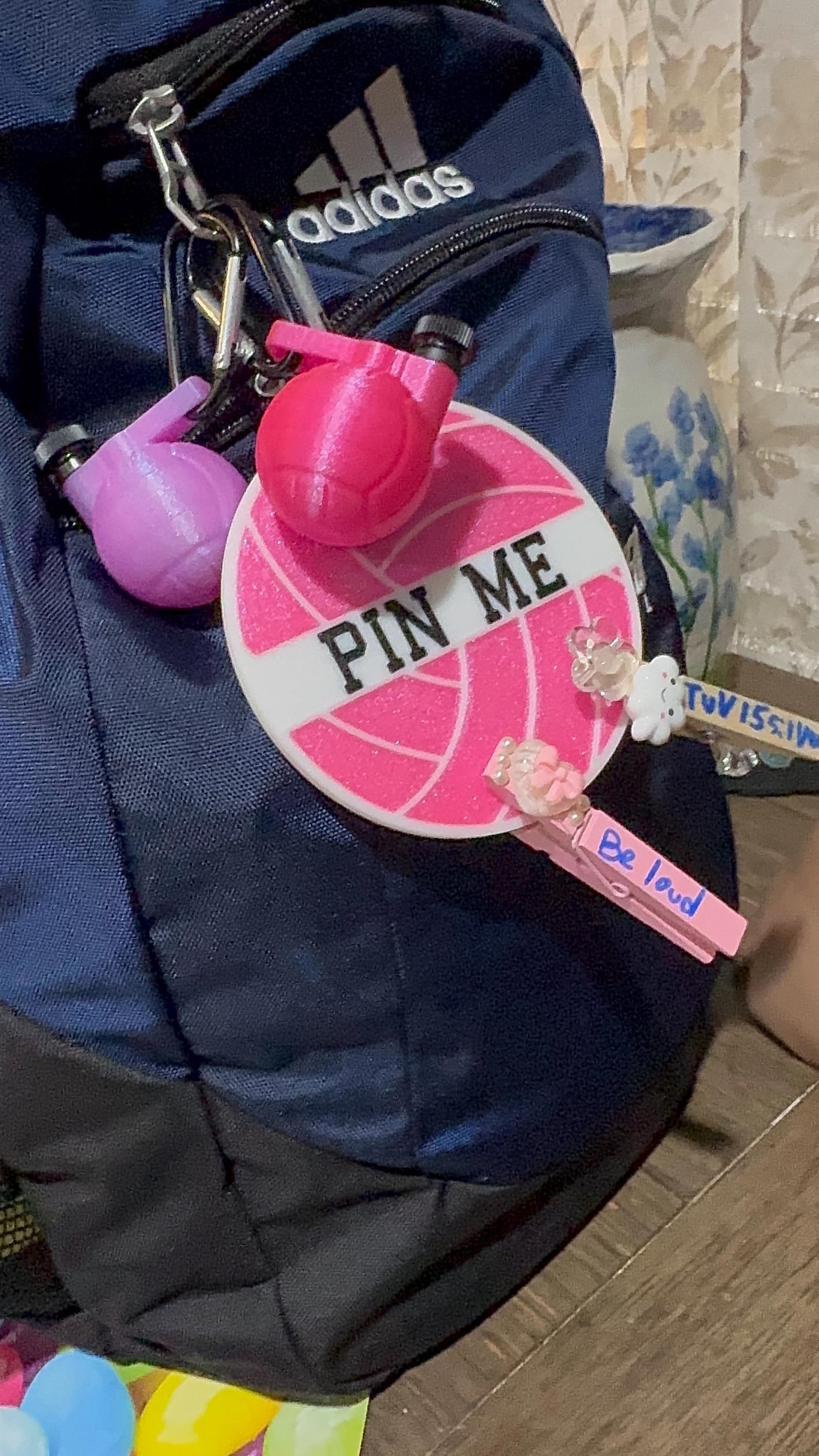 Volleyball Gift Bundle- Pin Holder Keychain and 1 Mini Volley-bomb for ...
