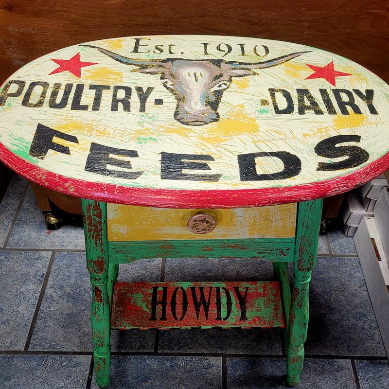 Upcycled Table - Etsy