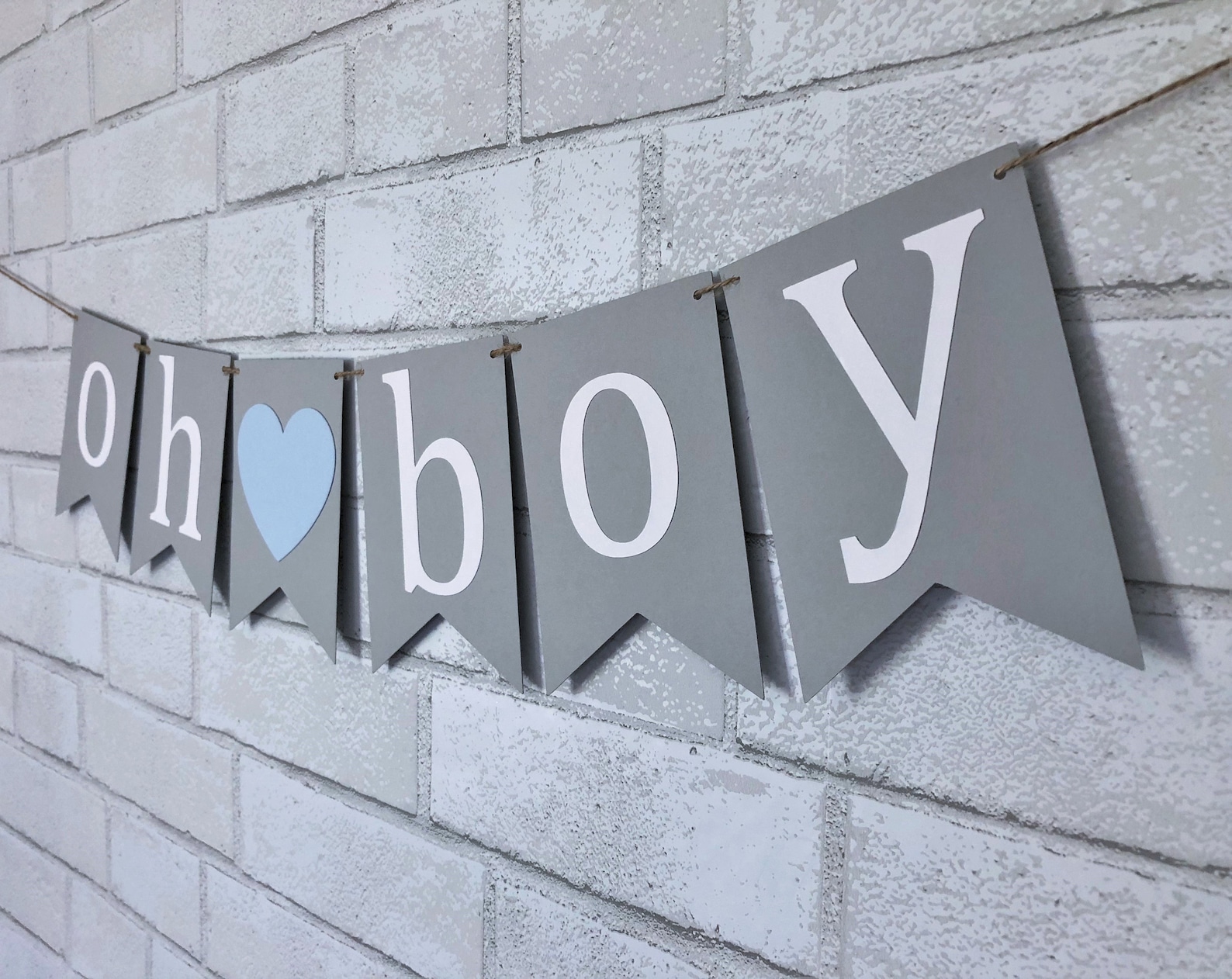Oh Boy Banner Boy Baby Shower Decor Oh Boy Sign Boy Oh Boy - Etsy