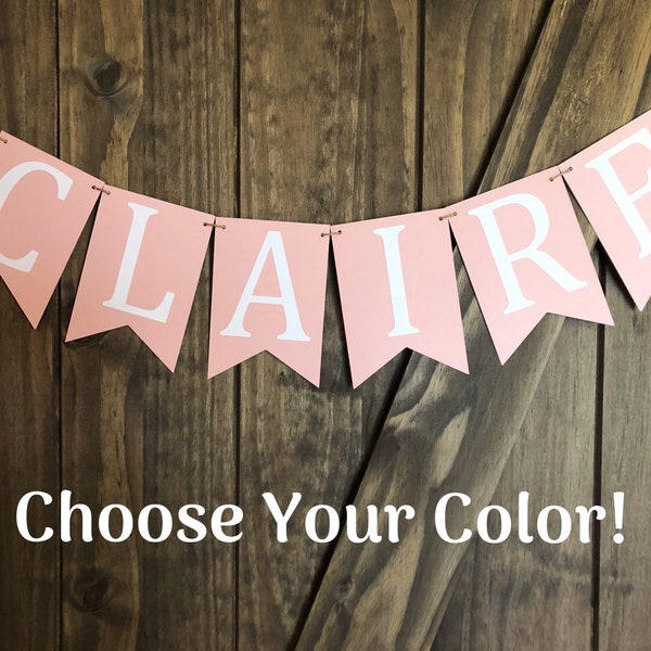 Baby Name Banner - Etsy