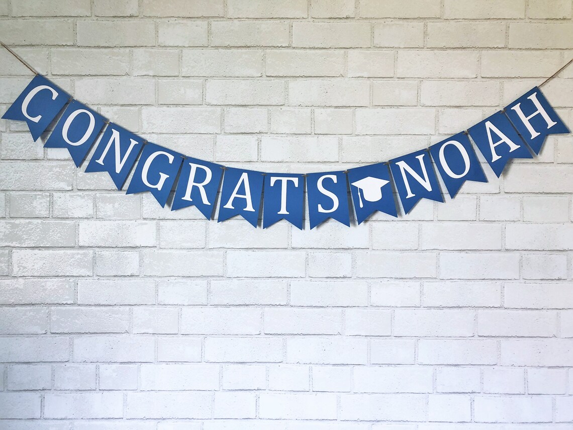 Custom Congrats Grad Banner Graduation Banner Personalized - Etsy