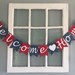 Welcome Home Banner, Patriotic, Red White & Blue - Etsy