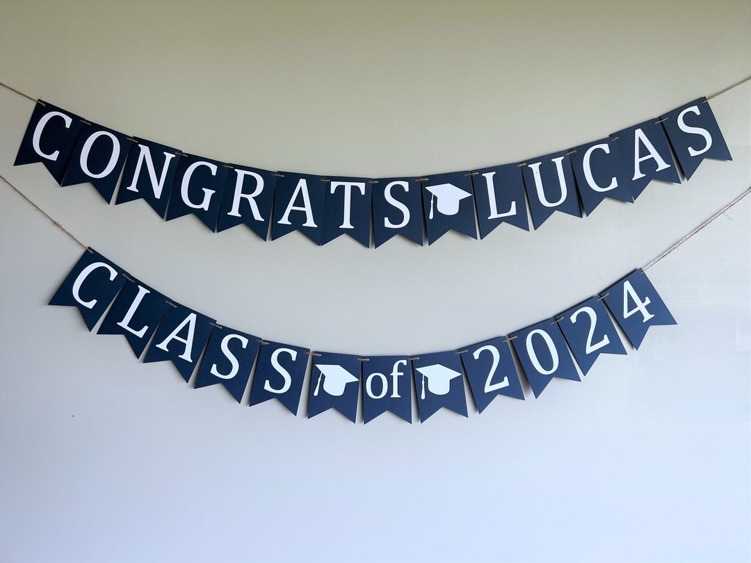 Custom Graduation Banner, Graduation Banner, Class of 2024 Banner ...