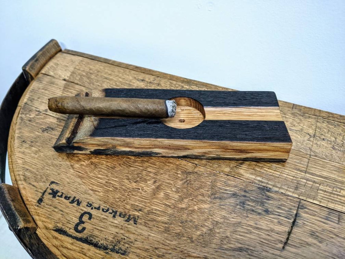 Bourbon Cigar Tray Barrel Stave Cigar Ashtray | Etsy