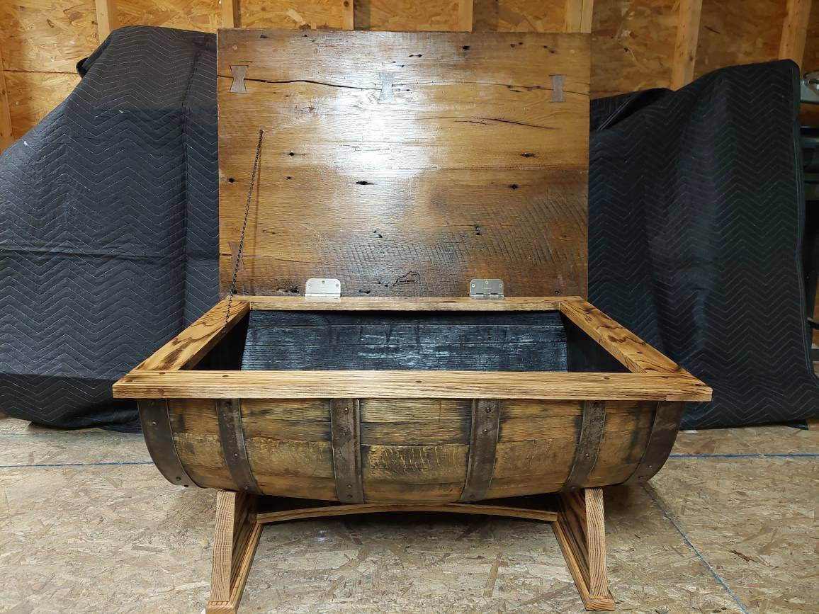 Bourbon Barrel Coffee Table - Etsy