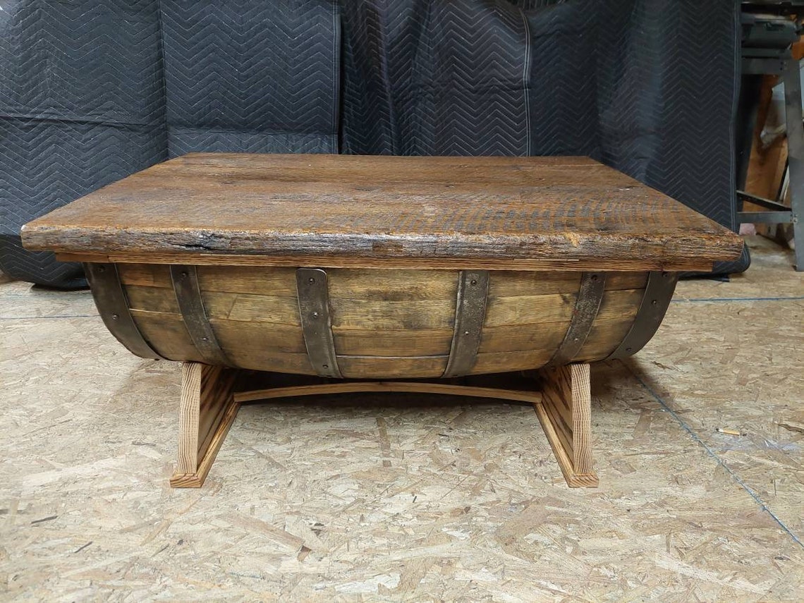 Bourbon Barrel Coffee Table - Etsy