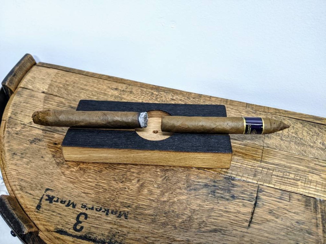 Bourbon Cigar Tray Barrel Stave Cigar Ashtray | Etsy