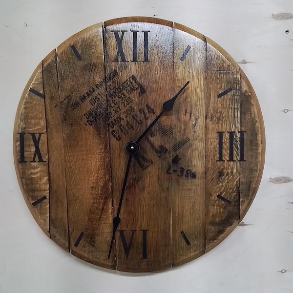 Whisky Barrel Clock - Etsy