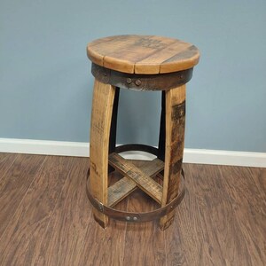 Round Stool, Bourbon Barrel Stool - Etsy