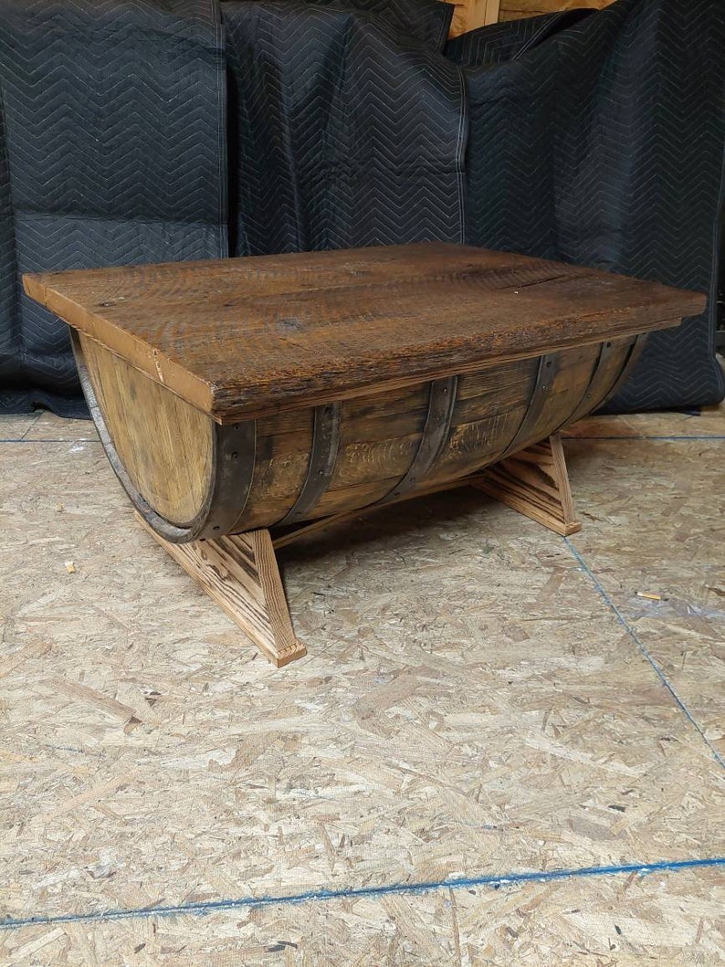 Bourbon Barrel Coffee Table - Etsy