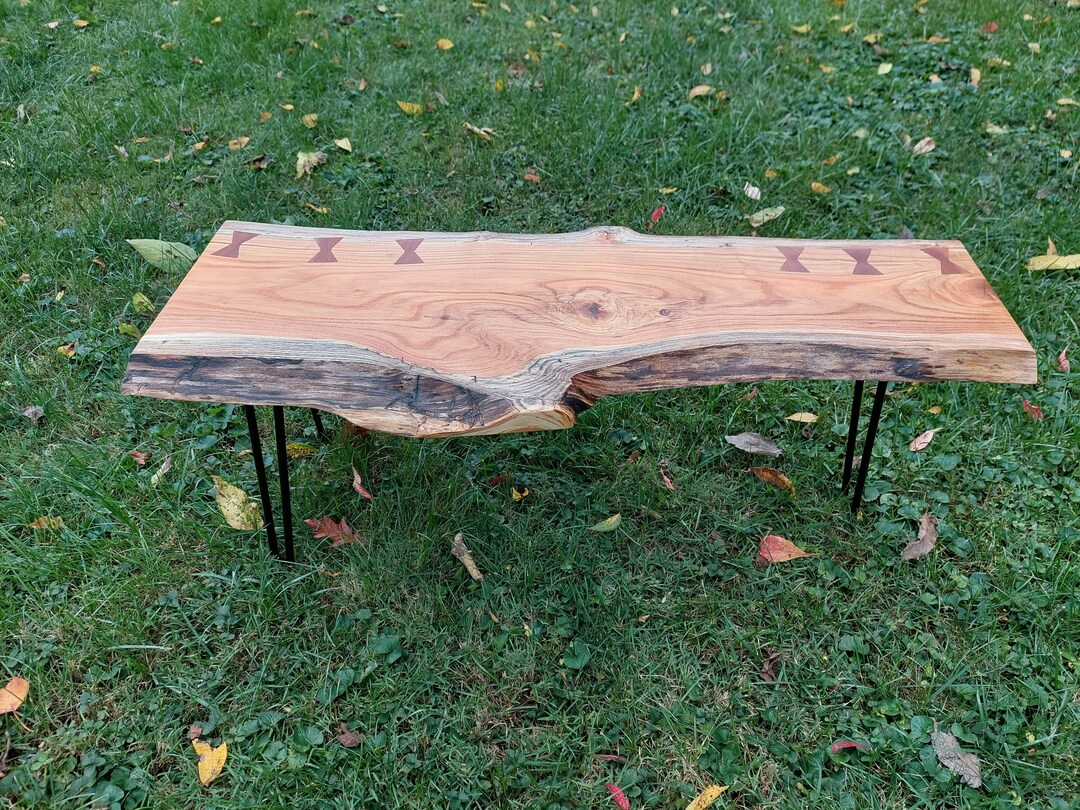 Live Edge Locust Coffee Table, Hairpin Leg Coffee Table - Etsy
