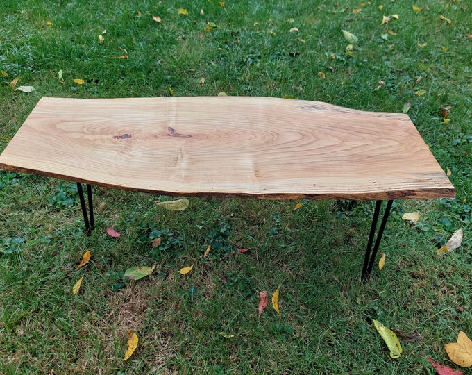 Live Edge Locust Coffee Table, Hairpin Leg Coffee Table - Etsy