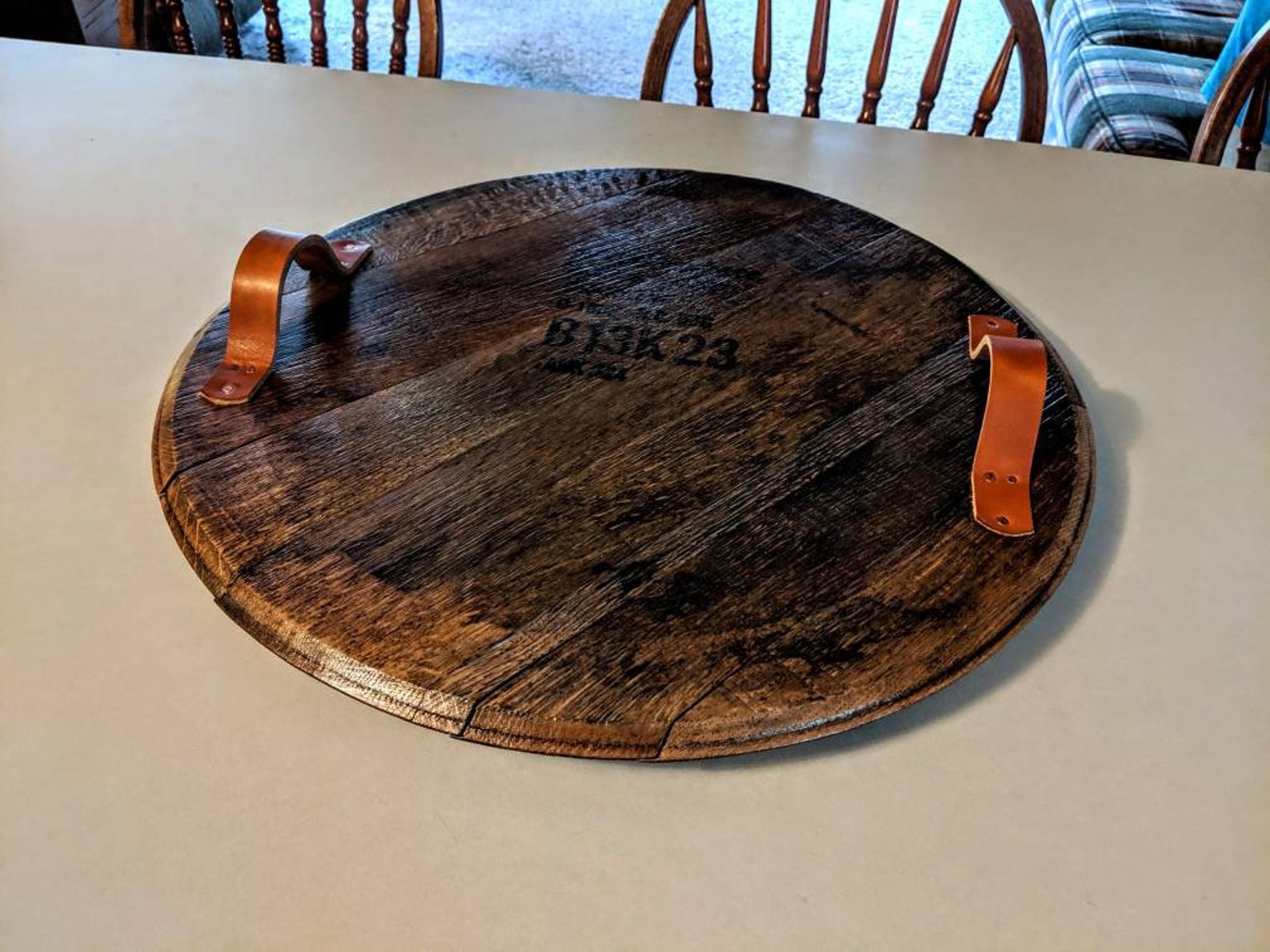 Bourbon Barrel Tray - Etsy