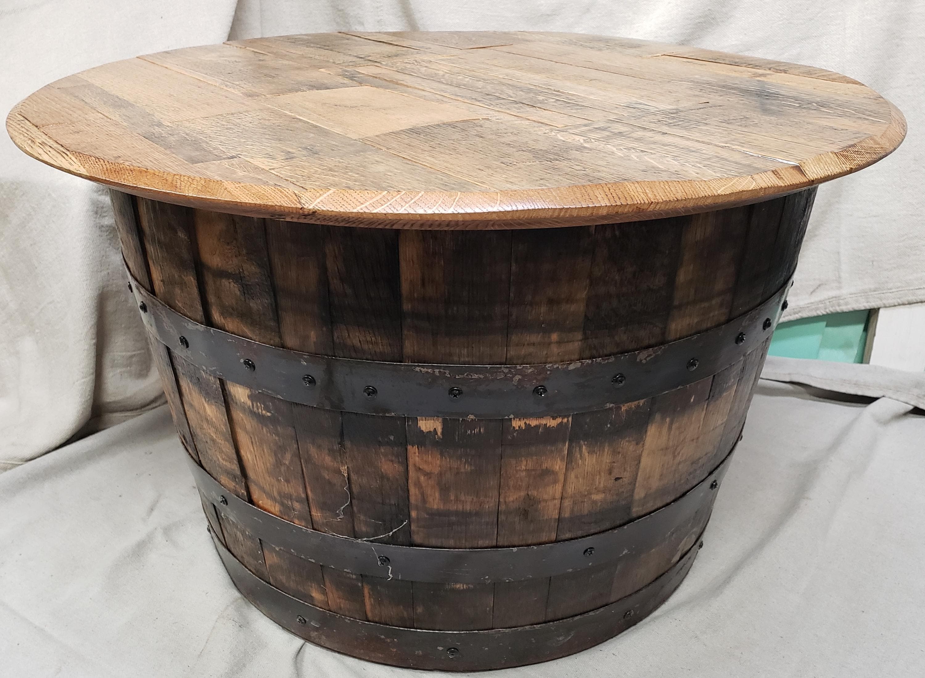 Half Barrel Coffee Table - Etsy