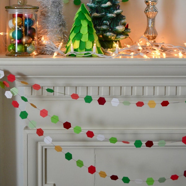 Christmas Paper Garland - Etsy