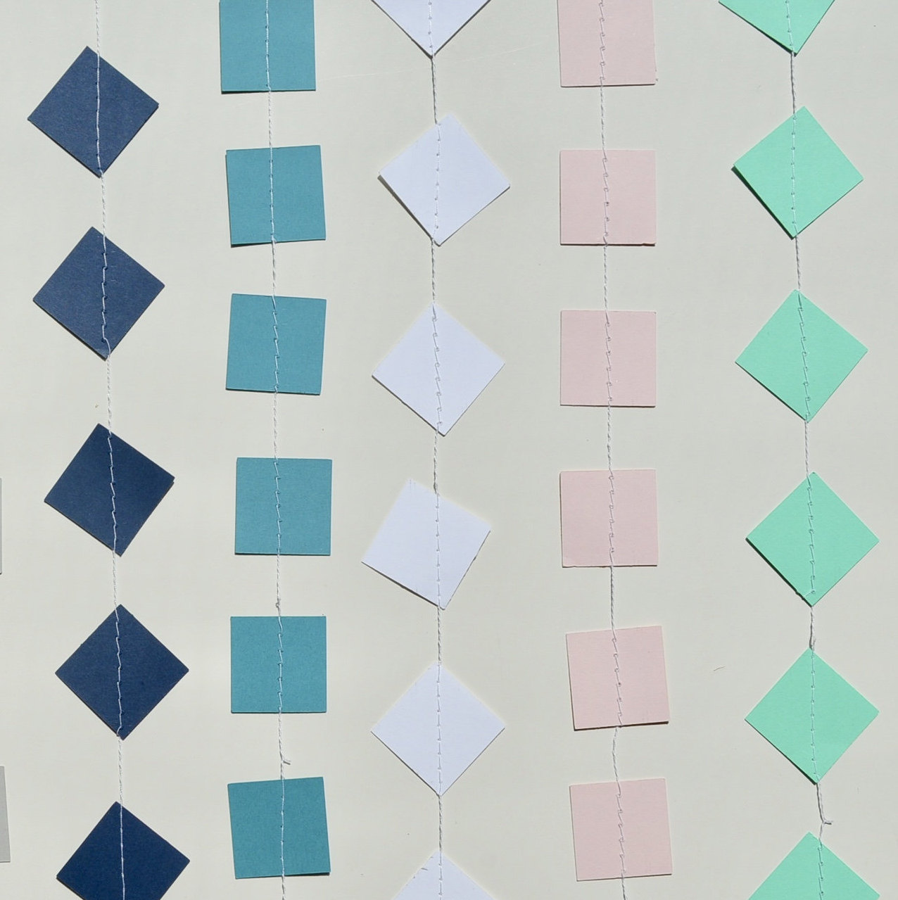 Square / Diamond Paper Garland | Geometric Garland | Mix & Match ...