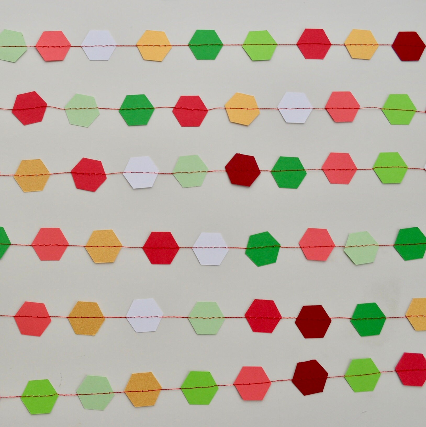 Christmas Paper Garland | Multi-colored | Scandinavian Inspired ...
