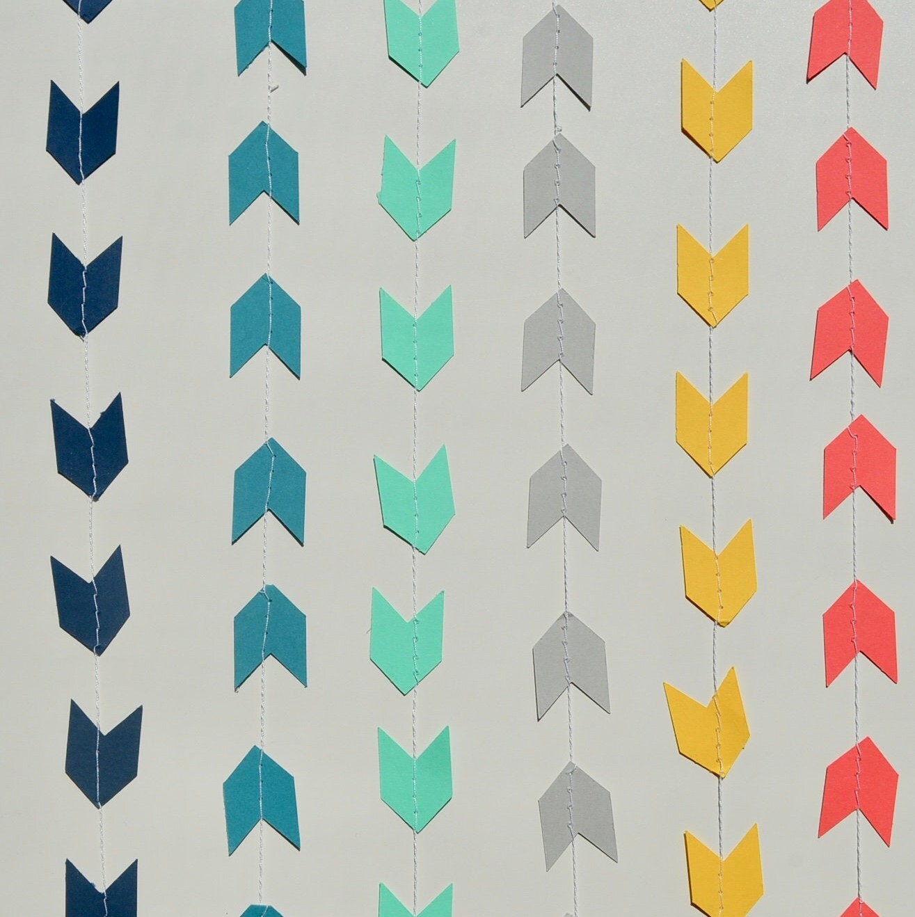 Chevron Paper Garland | Geometric Garland | Mix and Match | Customize ...