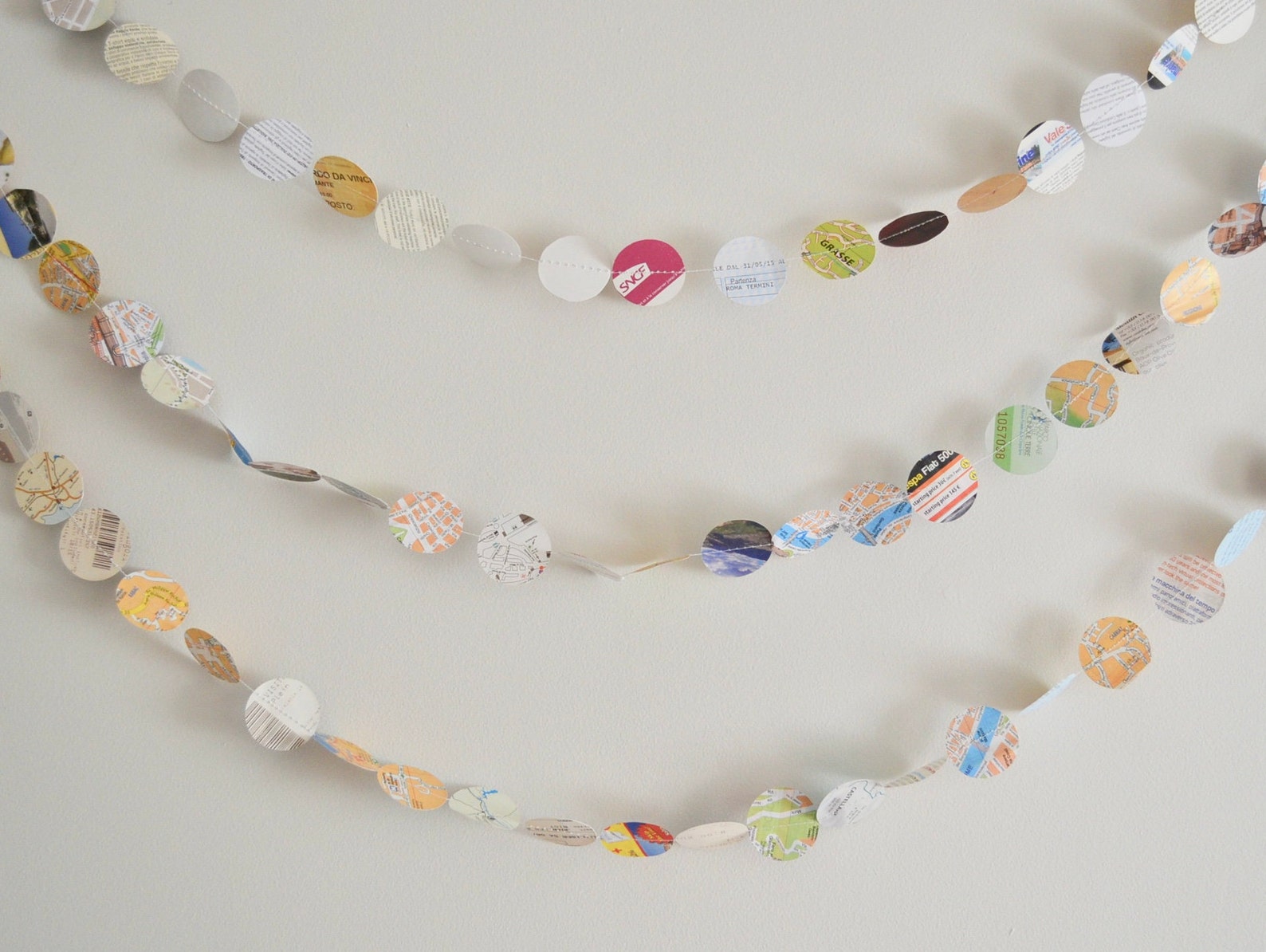 Paper Memory Garland | Geometric | Shower | Nursery | Wedding ...